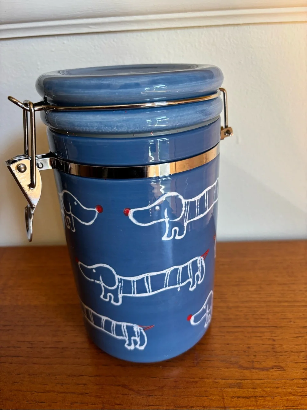 Dog | Wiener Dog Treat Canister Weiner Dog Doxie Daschund Treat Jar ...